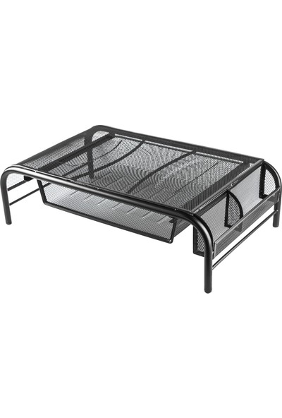 Office Force Raflı Ve 2 Cepli Monitör Ekran Yükseltici Siyah Office Force Raflı Ve 2 Cepli Monitör Ekran Yükseltici Siyah