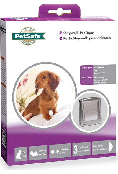 Petsafe Orjinal 2 Yönlü Kilitli Kapı Küçük Boy Gümüş Petsafe Orjinal 2 Yönlü Kilitli Kapı Küçük Boy Gümüş