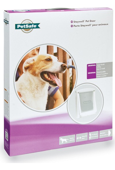 Petsafe Orjinal 2 Yönlü Kilitli Kapı Büyük Boy Beyaz Petsafe Orjinal 2 Yönlü Kilitli Kapı Büyük Boy Beyaz