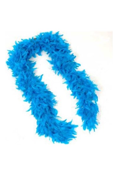 Partistok Mavi Tüylü Otriş Tüy Boa Kalın Partistok Mavi Tüylü Otriş Tüy Boa Kalın