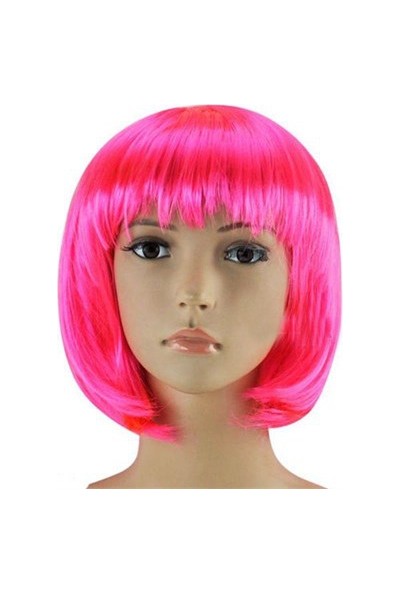 Partistok Pembe Peruk Küt Saç