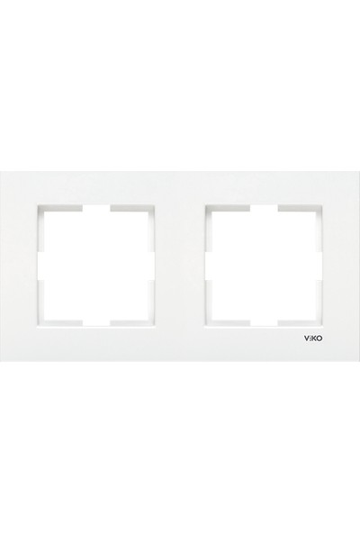 Viko Karre Beyaz İkili Çerçeve Yatay