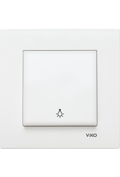 Viko Karre Beyaz Light Anahtarı Çerçeveli Viko Karre Beyaz Light Anahtarı Çerçeveli