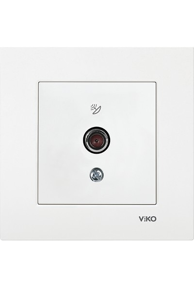 Viko Karre Beyaz Uydu Prizi F Konnektörlü Sonlu (Çerçeveli) Viko Karre Beyaz Uydu Prizi F Konnektörlü Sonlu (Çerçeveli)