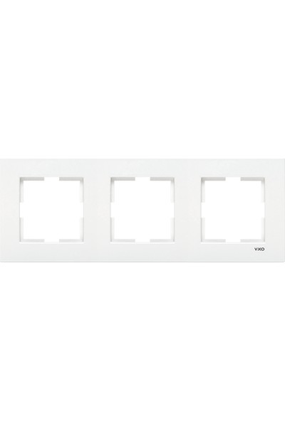 Viko Karre Beyaz Üçlü Çerçeve Yatay