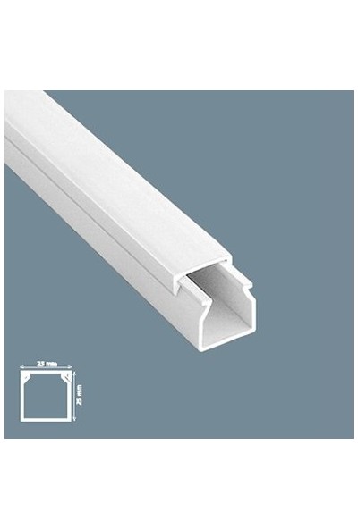Mutlusan 25X25 Yapışkanlı Kablo Kanalı 2 Metre Mutlusan 25X25 Yapışkanlı Kablo Kanalı 2 Metre
