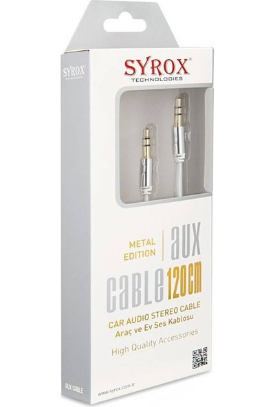 Syrox Aux Ses Kablosu Kablo