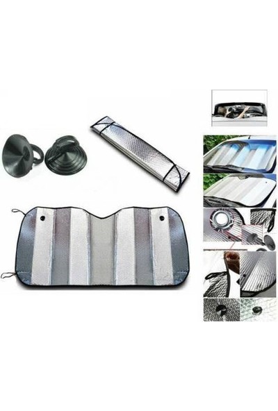 Şentürk Auto Metalize Alüminyum Ön Cam Güneşliği Reno Fluence