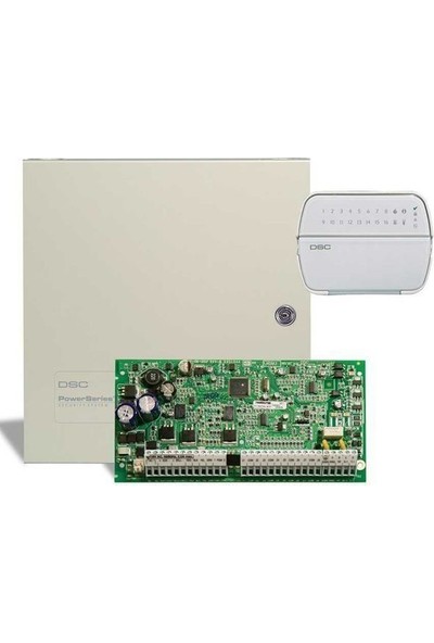 Dsc Pc 1832 Alarm Paneli + Büyük Metal Kabinet + Pk 5516 Şifre Paneli Dsc Pc 1832 Alarm Paneli + Büyük Metal Kabinet + Pk 5516 Şifre Paneli