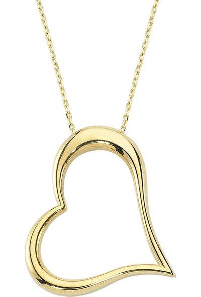 Altınsepeti Altın Kalpli Kolye As1229Kl