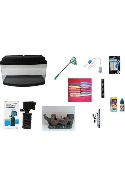 Kanki Pet Akvaryum 65 Cm (85 Litre) Bombeli Full Set