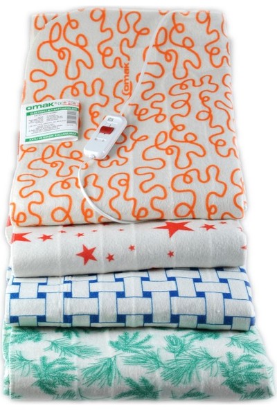 OMAK® Tek Kişilik Elektrikli Battaniye 90 x 150 cm