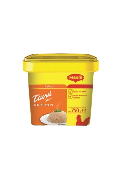 Maggi Tavuk Suyu Bulyon Toz Karışım 750 Gr Maggi Tavuk Suyu Bulyon Toz Karışım 750 Gr