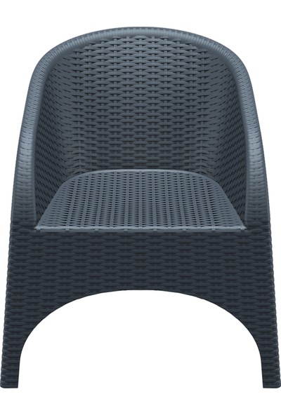 Siesta Rattan Aruba Koltuk - Koyu Gri Siesta Rattan Aruba Koltuk - Koyu Gri