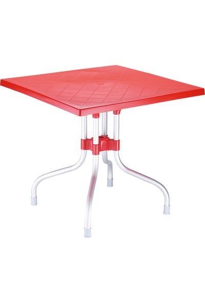 Siesta Contract Forza 80 x 80 Cm Kare Masa - Kırmızı Siesta Contract Forza 80 x 80 Cm Kare Masa - Kırmızı