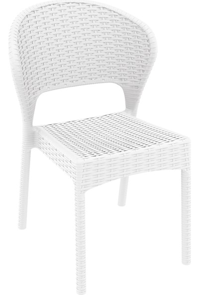 Siesta Rattan Daytona Sandalye - Beyaz