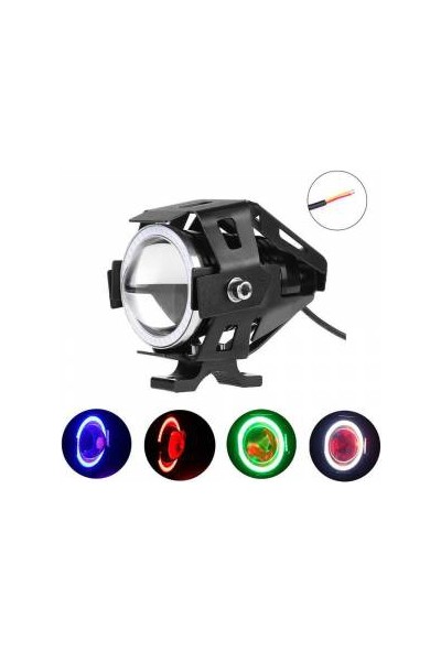 Prc Motosiklet Sis Farı U7 Angel Mavi Işık Uzun Kısa Çakarlı Beyaz Işık Prc Motosiklet Sis Farı U7 Angel Mavi Işık Uzun Kısa Çakarlı Beyaz Işık