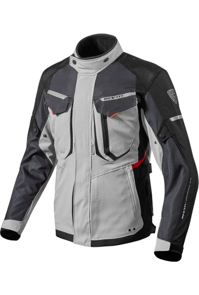 Revit Safari 2 Kışlık Motosiklet Montu Gri-Siyah-Kırmızı RenkXL Beden Revit Safari 2 Kışlık Motosiklet Montu Gri-Siyah-Kırmızı RenkXL Beden