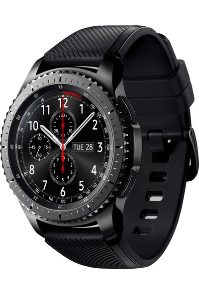 Samsung Galaxy Gear S3 Frontier (Android ve iPhone Uyumlu) – Dark Gray SM-R760NDAATUR (Samsung Türkiye Garantili) Samsung Galaxy Gear S3 Frontier (Android ve iPhone Uyumlu) – Dark Gray SM-R760NDAATUR (Samsung Türkiye Garantili)