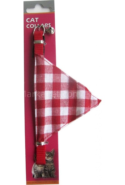 Eastland Fularlı Kedi Boyun Tasması 10mm*30 cm Kırmızı