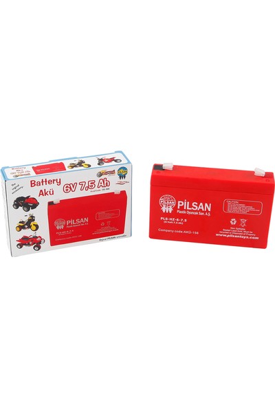 Pilsan 6 Volt 7,5 Ah Akü