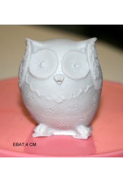 Pasta Mağaza Baykuş Seri 2 Silikon,Mum,Kokulu Taş Kalıbı