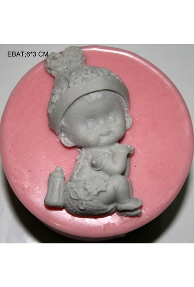 Pasta Mağaza Biberonlu Bebk Silikon,Mum,Kokulu Taş Kalıbı