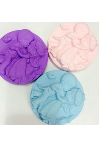 Pasta Mağaza Gelin Damat 6 Silikon,Mum,Kokulu Taş Kalıbı