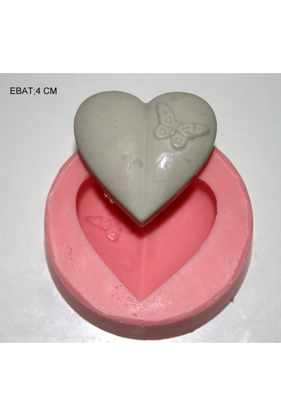 Pasta Mağaza Kelebekli Gül Silikon,Mum,Kokulu Taş Kalıbı