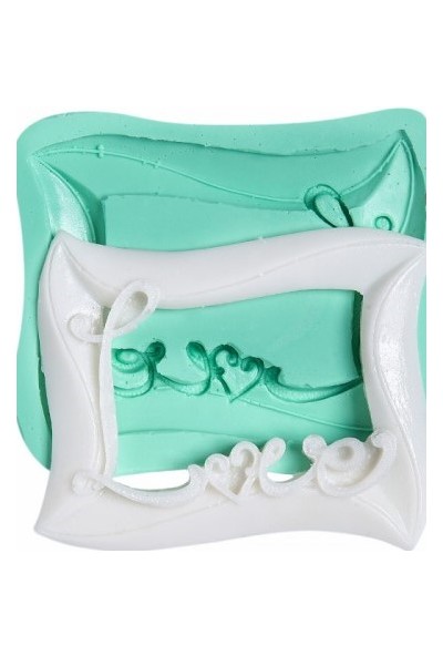 Pasta Mağaza Love Çerçeve Silikon,Mum, Kokulu Taş Kalıbı