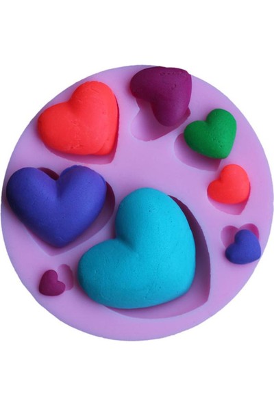 Pasta Mağaza Minik Kalpler Silikon,Mum, Kokulu Taş Kalıbı Pasta Mağaza Minik Kalpler Silikon,Mum, Kokulu Taş Kalıbı