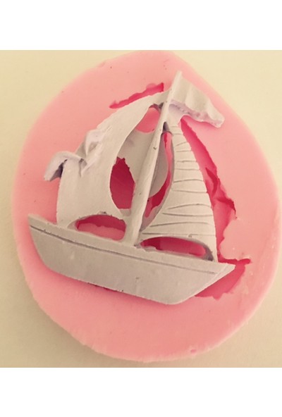 Pasta Mağaza Yelkenli Silikon,Mum,Kokulu Taş Kalıbı