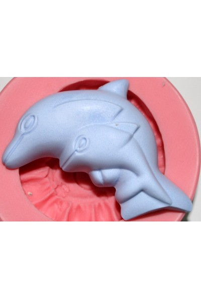 Pasta Mağaza Yunuslar Silikon,Mum,Kokulu Taş Kalıbı