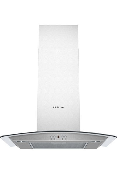 Profilo Dvx6E650 Oval Camlı Inox-Çelik Davlumbaz 60Cm Profilo Dvx6E650 Oval Camlı Inox-Çelik Davlumbaz 60Cm