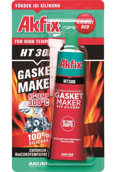 Akfix Ht300 Yüksek Isı Silikonu 098912 Akfix Ht300 Yüksek Isı Silikonu 098912