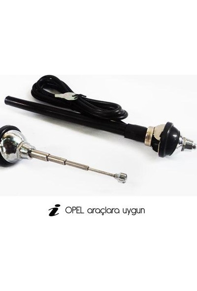 Carub Opel Otomobilere Uygun Gömme Teleskopik Anten