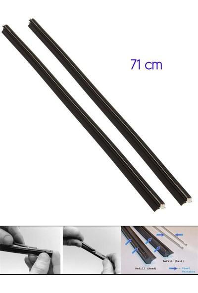 Carub Telli Silecek Lastiği 2 Adet 71Cm Carub Telli Silecek Lastiği 2 Adet 71Cm