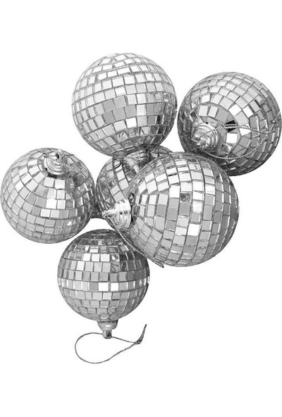 Pandoli Gümüş Renk Aynalı Disko Topu 6 Adet 4 Cm Pandoli Gümüş Renk Aynalı Disko Topu 6 Adet 4 Cm