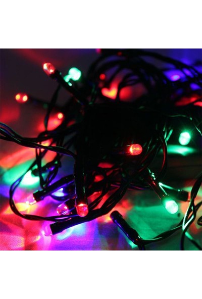 Pandoli Yeşil Kablolu 100 Ampüllü Led Işık Karışık Renk 10 Metre Pandoli Yeşil Kablolu 100 Ampüllü Led Işık Karışık Renk 10 Metre