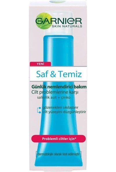 Garnier Skin Natural Saf Temiz Nemlendirici Krem 40 Ml Garnier Skin Natural Saf Temiz Nemlendirici Krem 40 Ml