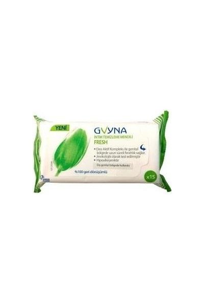 Gvyna - İntim Temizleme Mendili Fresh15' li Gvyna - İntim Temizleme Mendili Fresh15' li