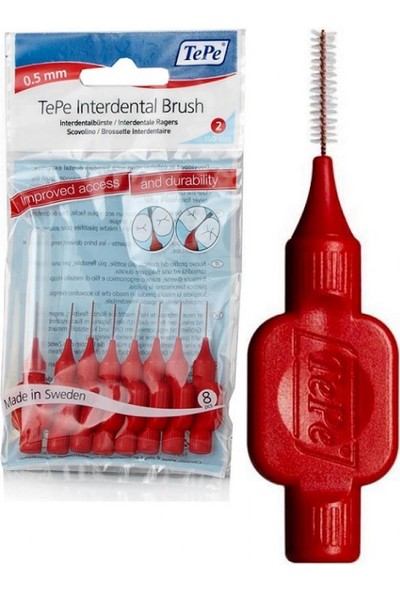 Tepe İnterdental Brush Arayüz Fırçaları 0.5 Mm Tepe İnterdental Brush Arayüz Fırçaları 0.5 Mm