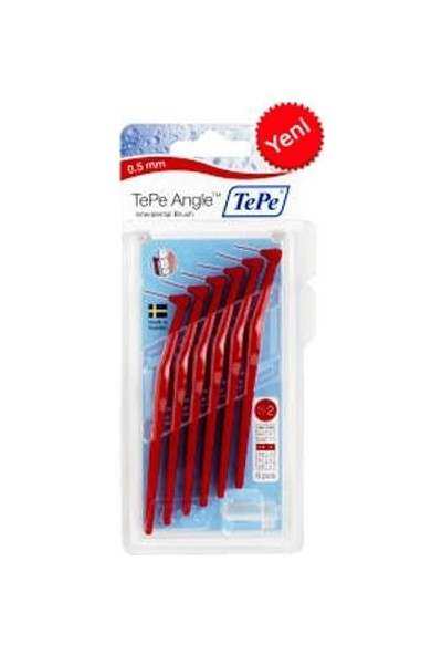 Tepe Angle Saplı Arayüz Fırçası Kırmızı 0,5 Mm 6 Lı Tepe Angle Saplı Arayüz Fırçası Kırmızı 0,5 Mm 6 Lı