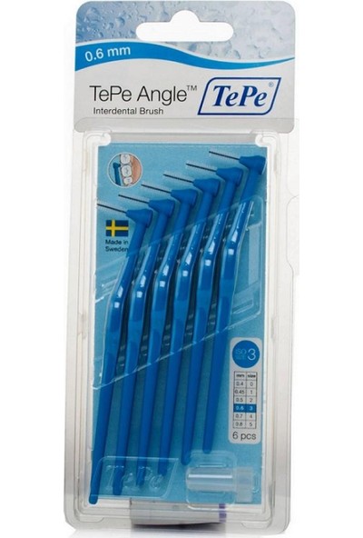 Tepe Angle Saplı Arayüz Fırçası Mavi 0,6 Mm 6 Lı Tepe Angle Saplı Arayüz Fırçası Mavi 0,6 Mm 6 Lı