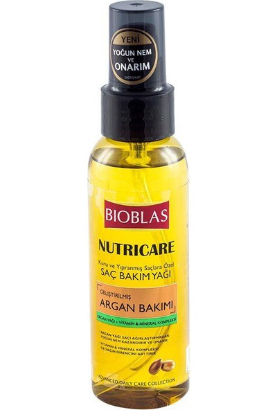 Bioblas Nutricare Argan Bakımı 100 Ml - Saç Bakım Yağı