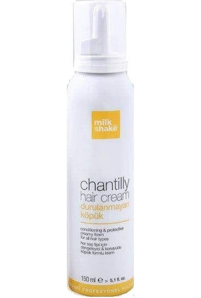 Milk Shake Chantilly Hair Cream Durulanmayan Köpük 150 Ml. Milk Shake Chantilly Hair Cream Durulanmayan Köpük 150 Ml.