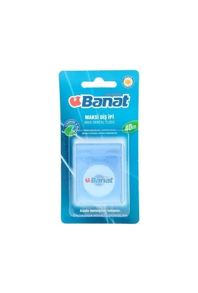 Banat Maxi Diş İpi ( 40m Fluoride&Mint )