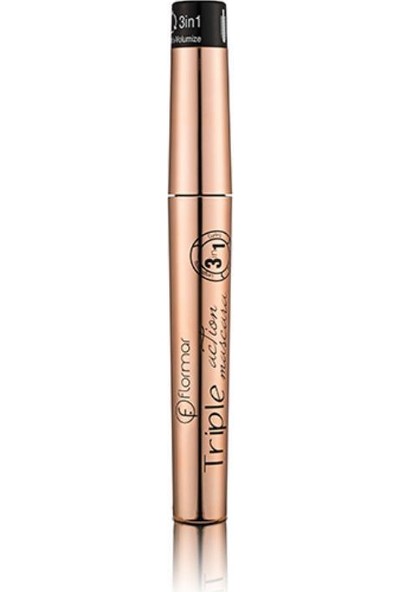 Flormar - Maskara - Triple Action Mascara 001 Black-Classic 8690604275588 32000025 Flormar - Maskara - Triple Action Mascara 001 Black-Classic 8690604275588 32000025