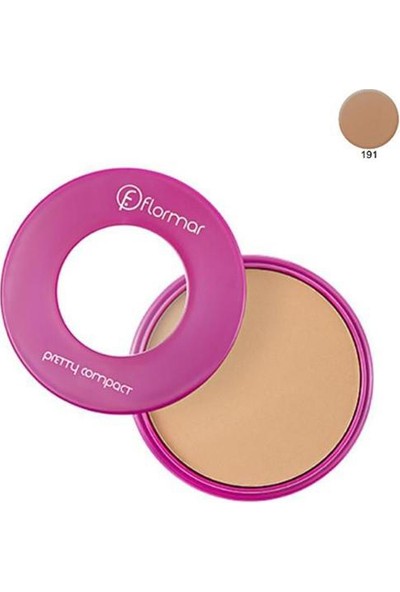 Flormar Pretty Compact Pudra 191 Flormar Pretty Compact Pudra 191