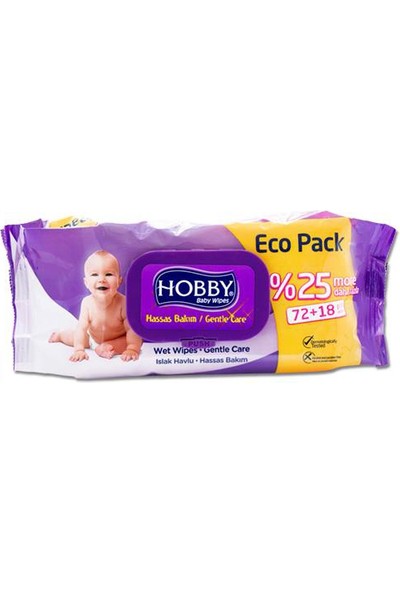 Hobby Islak Havlusu Hassas Bakım Kapaklı 90 'lı